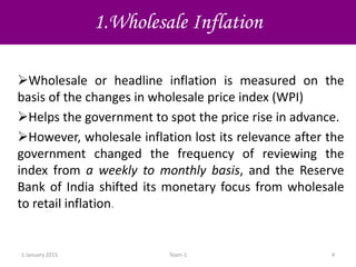 Inflation cpi,wpi | PPTX