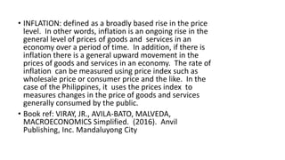 INFLATION_MACROECOMIS SUBJECT FOR COLLEGE | PPTX