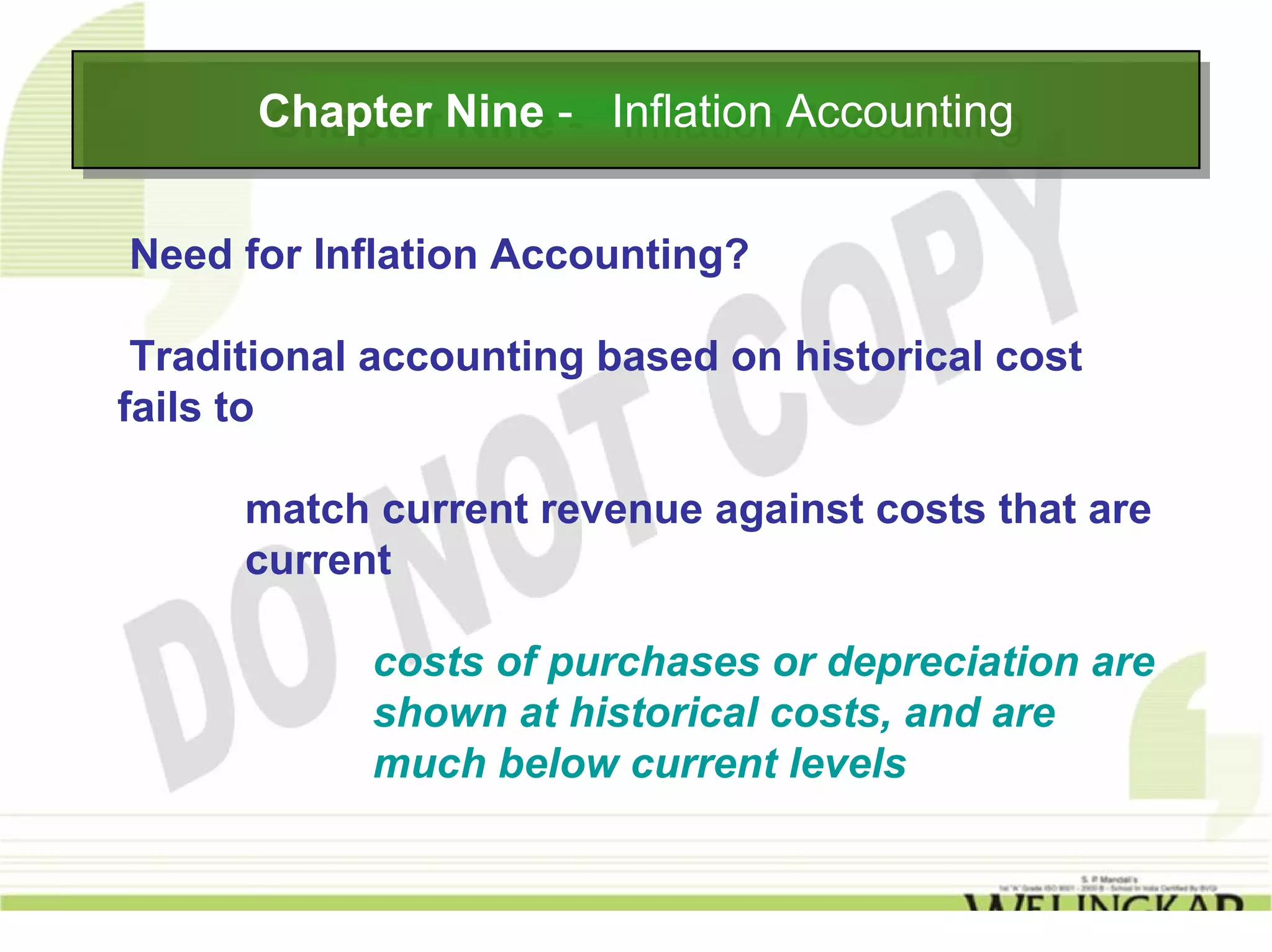 Inflation Accounting | PDF