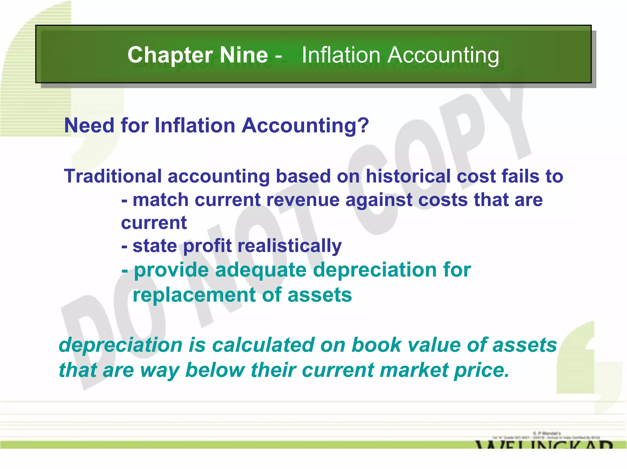 Inflation Accounting | PDF
