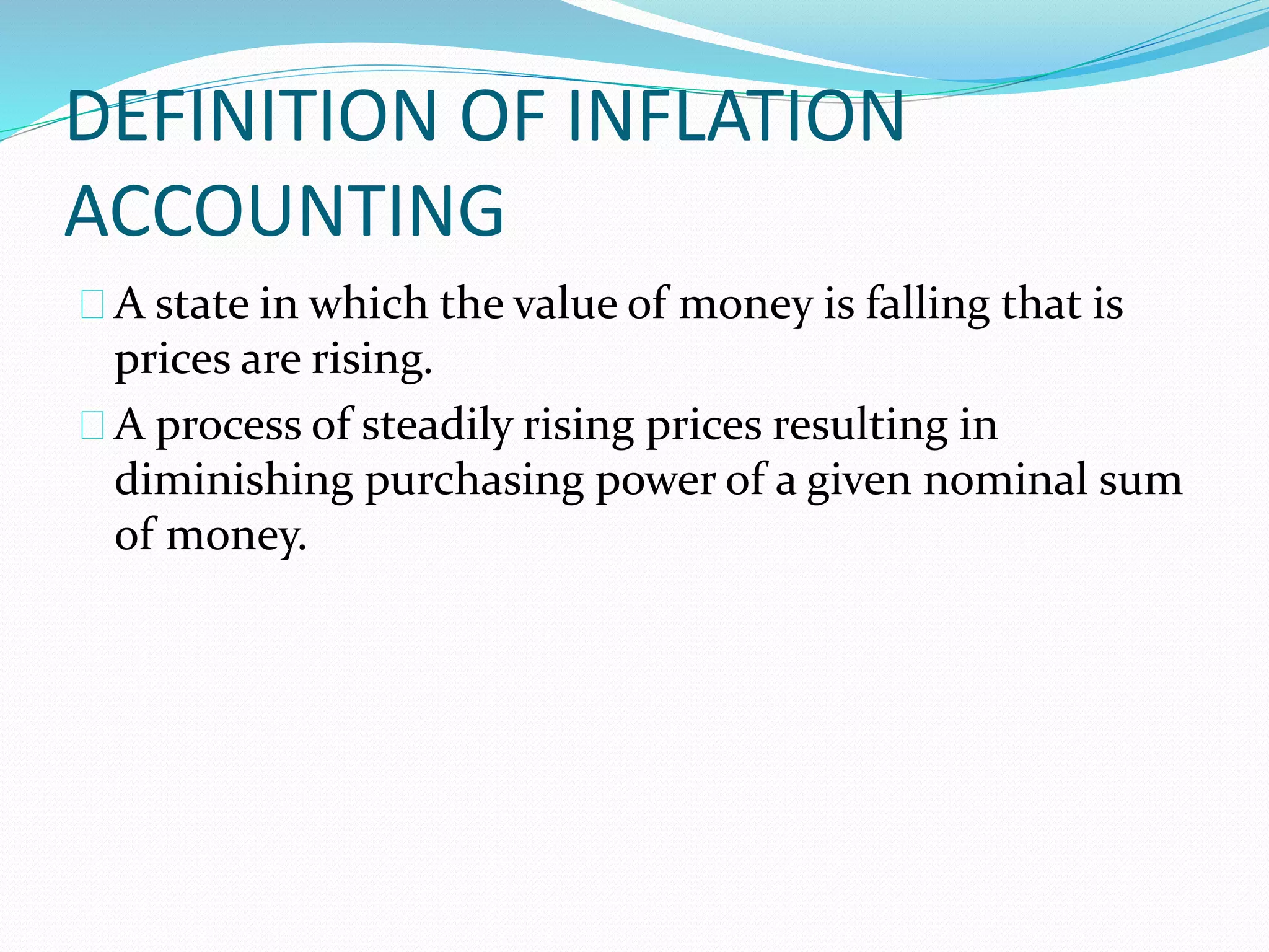 Inflation accounting | PPTX