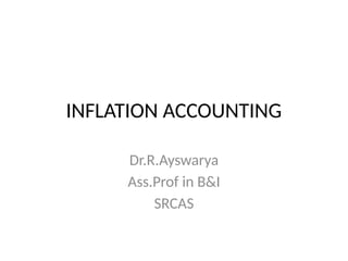 Unit - V Inflation accounting.pptx - basics, methods | PPTX