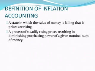 Unit - V Inflation accounting.pptx - basics, methods | PPTX