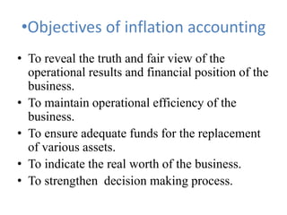 Inflation accounting or price level accounting | PPTX
