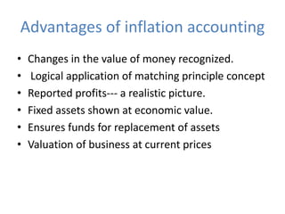 Inflation accounting or price level accounting | PPTX