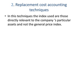 Inflation accounting or price level accounting | PPTX