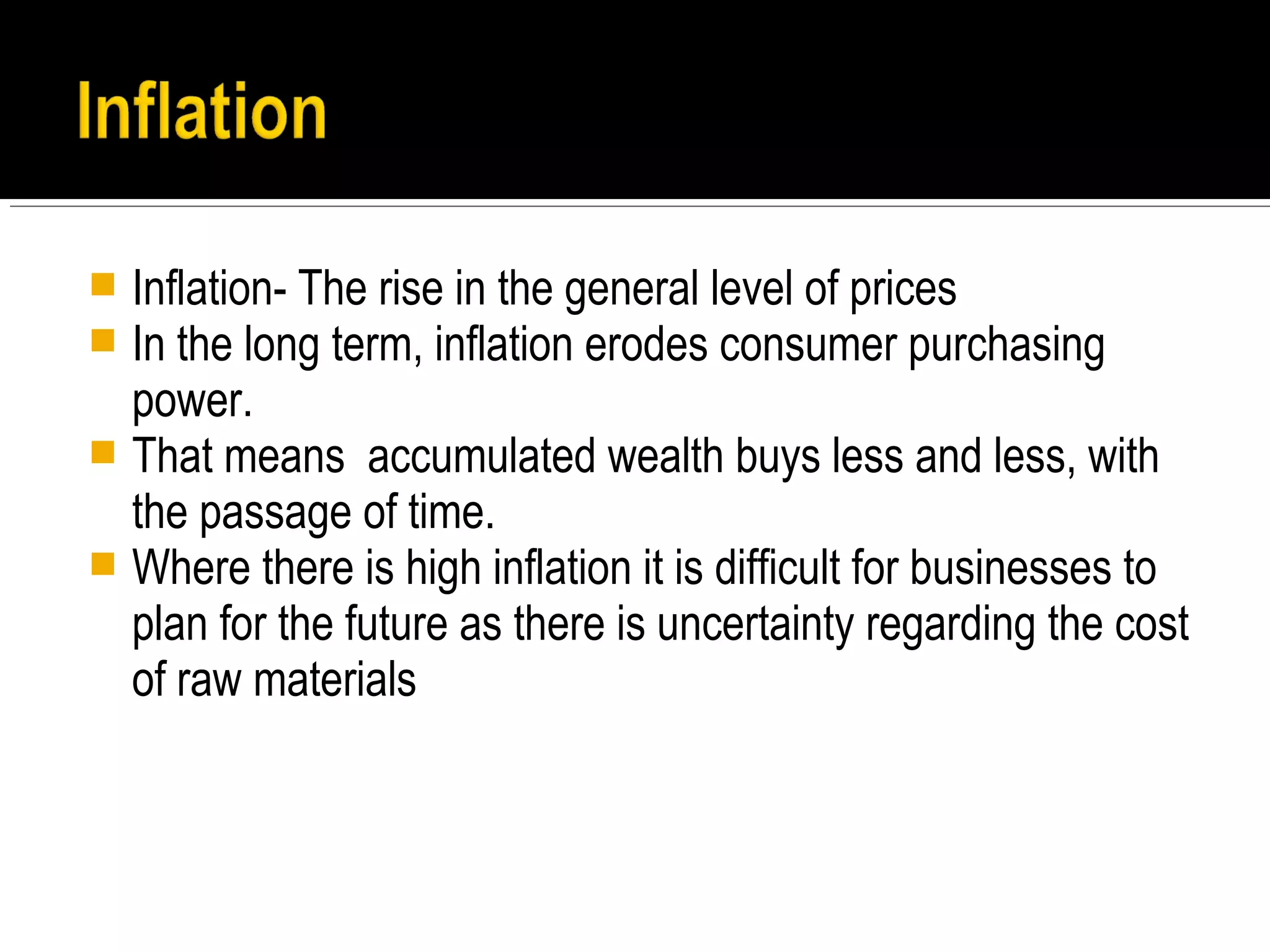 Inflation and deflation | PPT