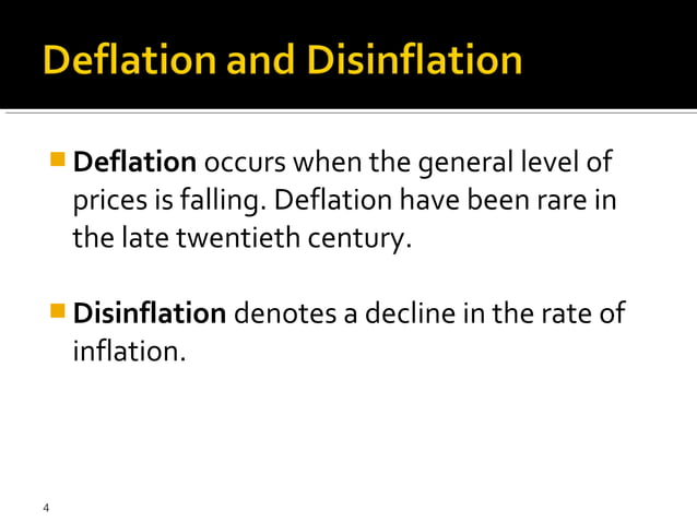 Inflation and deflation | PPT