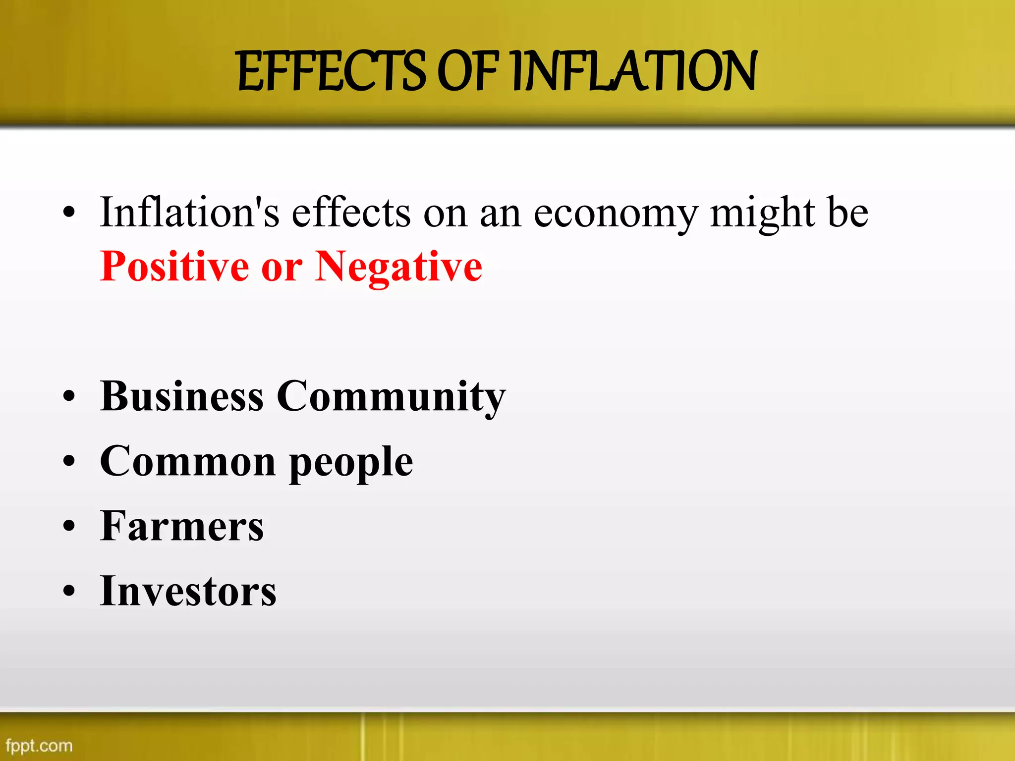 Inflation and economic growth of india | PPTX