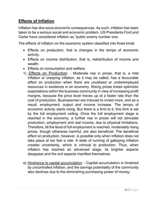 Inflation and its impact | PDF