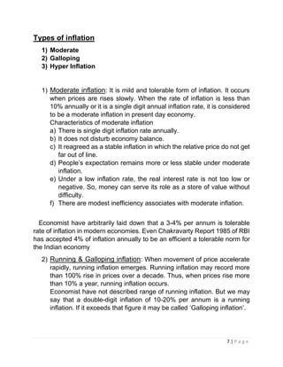 Inflation and its impact | PDF