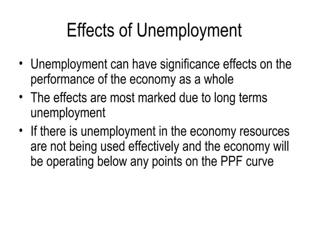 Inflation and unemployment | PPT | Job Market | Economy