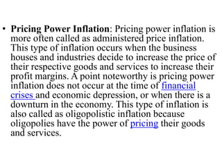 Inflation & deflation | PPTX