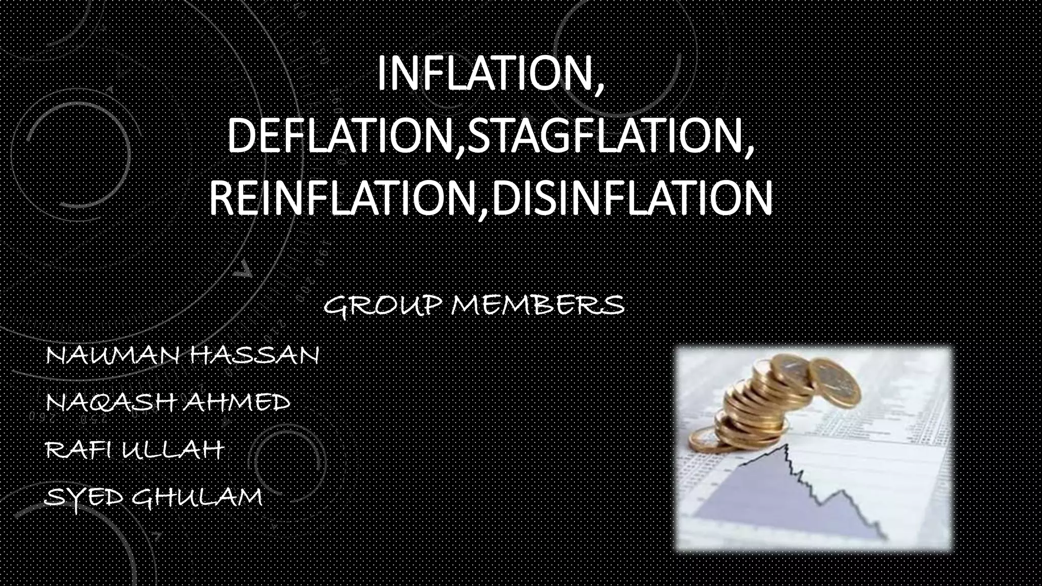 Inflation, deflation,stagflation, reinflation,disinflation | PPTX
