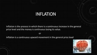 Inflation, deflation,stagflation, reinflation,disinflation | PPTX