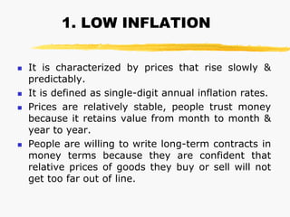 Inflation,deflation & stagfltion | PPTX