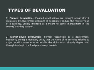 Inflation Deflation Devaluation & Disinvestment | PPTX