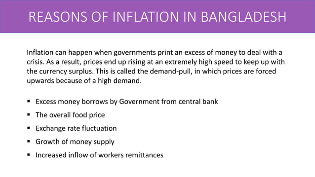 Inflation in Bangladesh | PPT