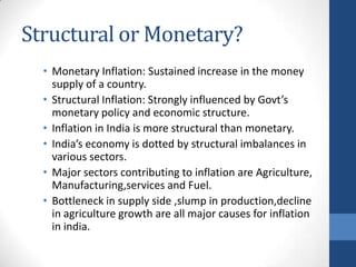 Inflation in india | PPTX