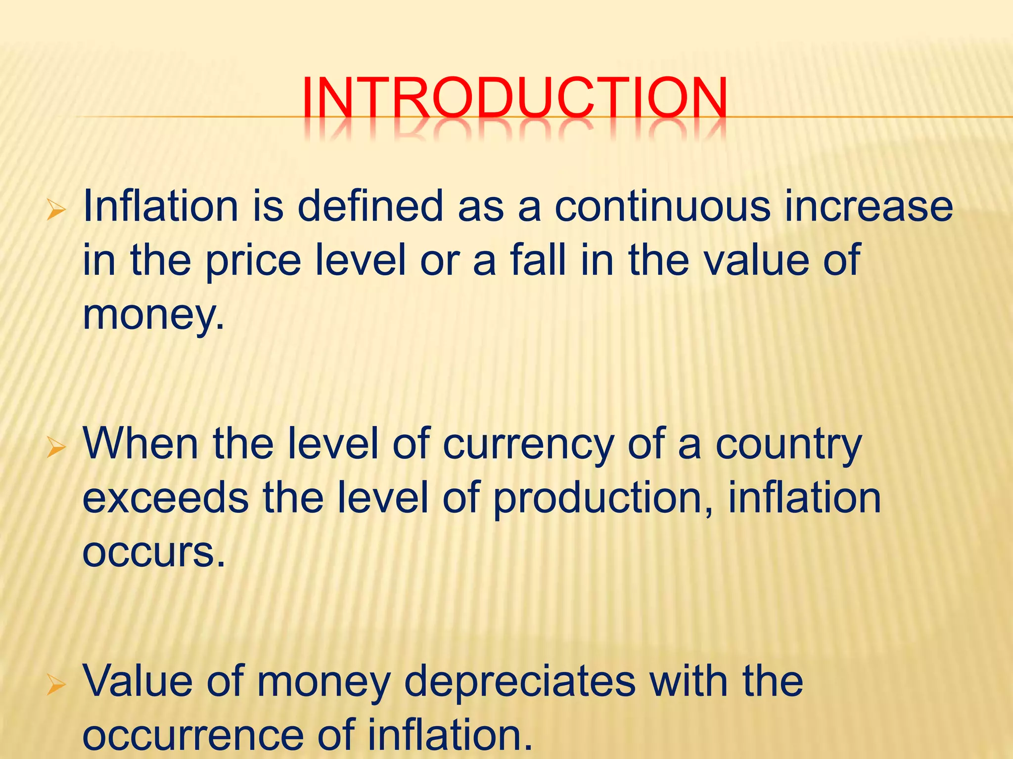 Inflation in india | PPTX