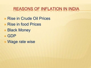Inflation in india | PPT