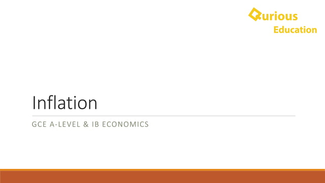 Inflation Notes - A-level & IB Economics | PDF
