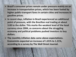 Inflation on brazil | PPTX