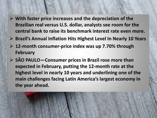 Inflation on brazil | PPTX