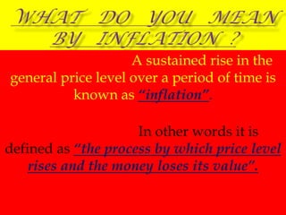 Inflation ppt | PPTX