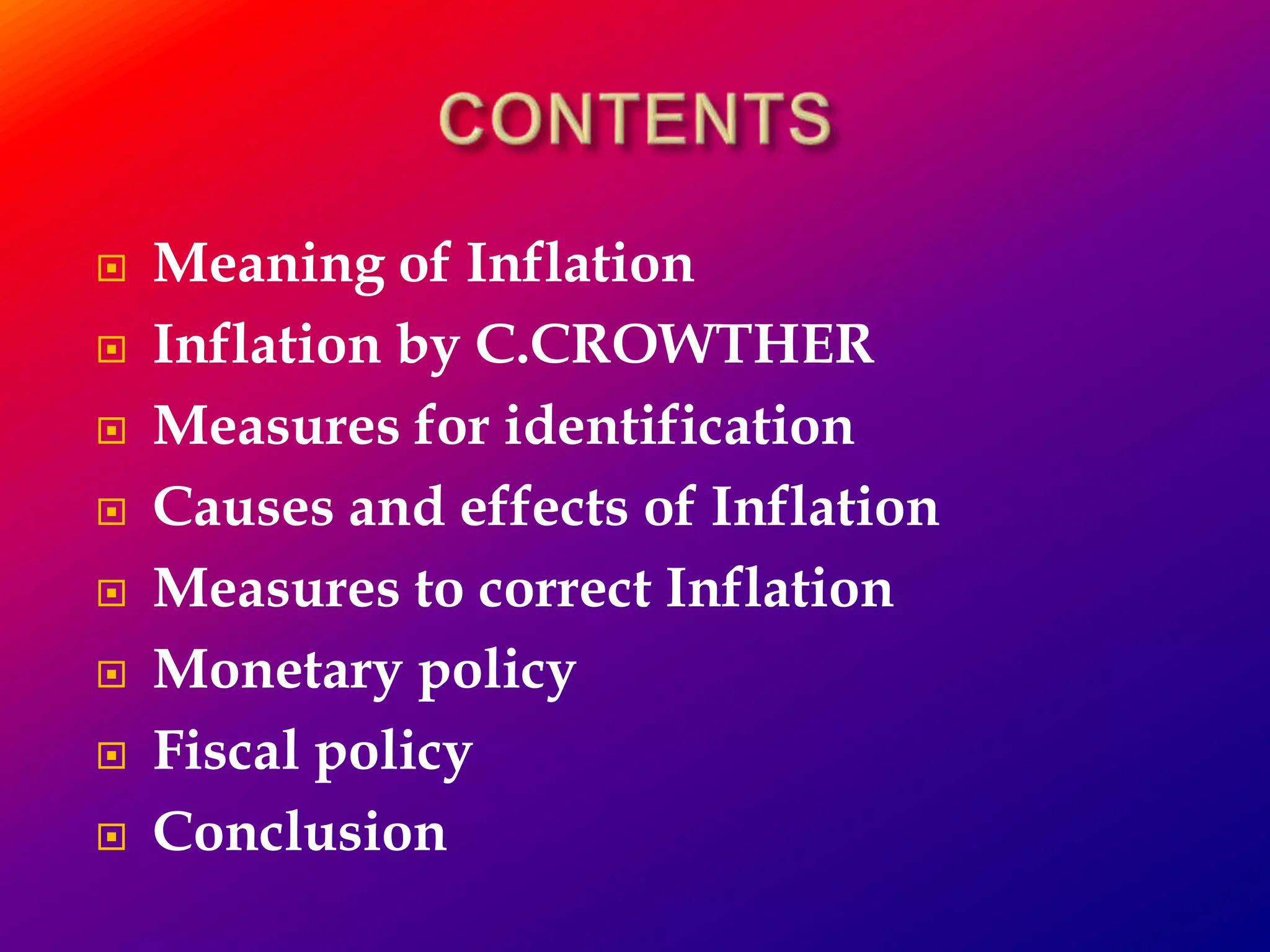 Inflation by vivek kumar pandey | PPTX