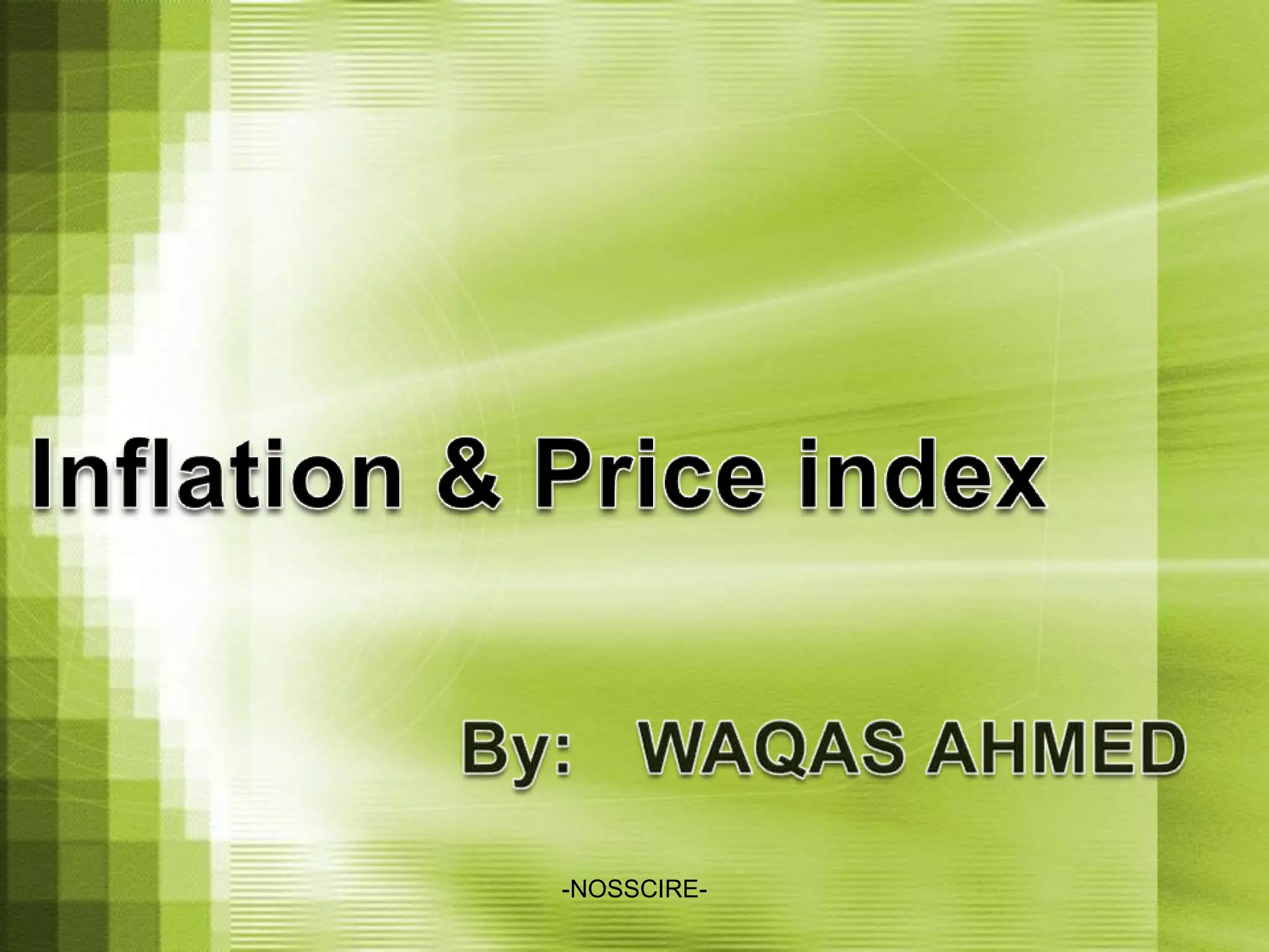 Inflation & Price index | PPTX | Commodities | Economy
