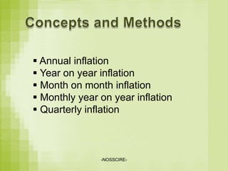 Inflation & Price index | PPTX | Commodities | Economy