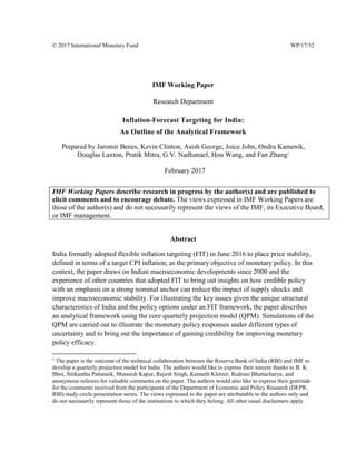 Inflation targeting | PDF