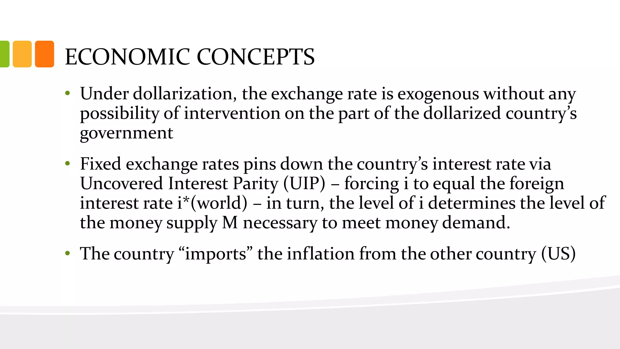 Inflation transmission mechanism of inflation in ecuador after | PPT