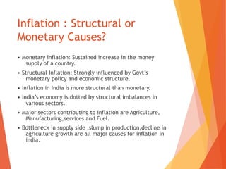 inflation-causes types and control methods | PPTX