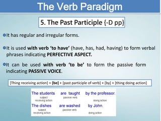 Inflectional paradigm Parte 2 | PPTX