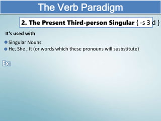Inflectional paradigm Parte 2 | PPTX