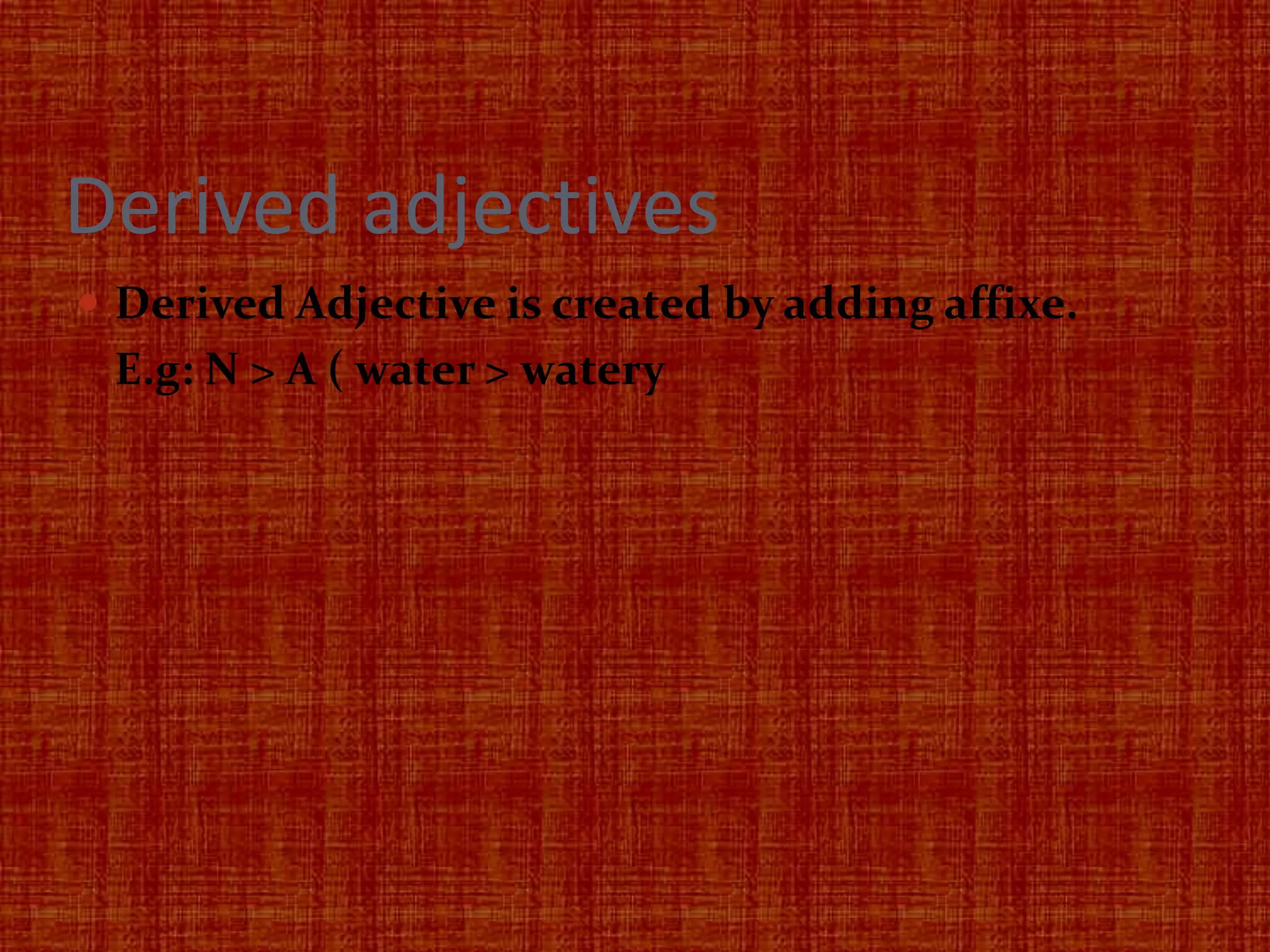 Inflection and derivation | PPTX