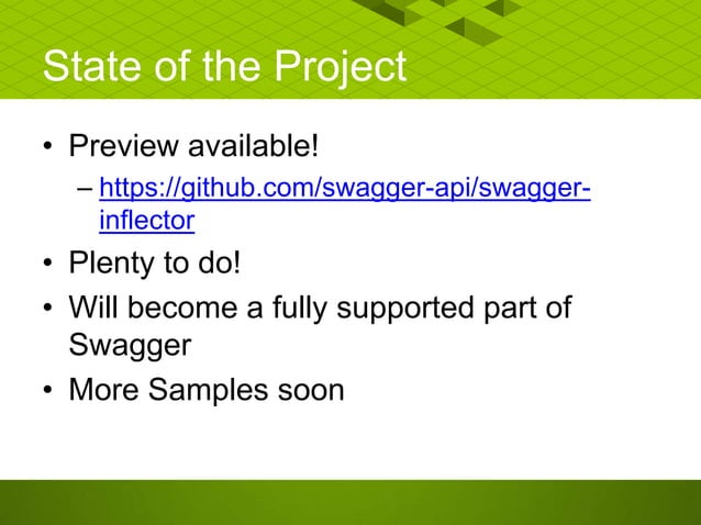 Iterative Development with Swagger on the JDK | PPT