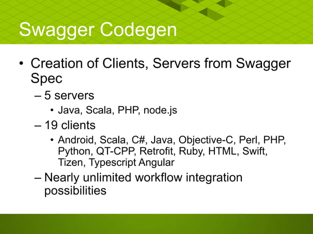 Iterative Development with Swagger on the JDK | PPT