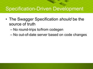 Iterative Development with Swagger on the JDK | PPT