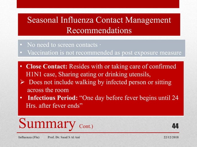 Infleunza | PPTX | Infectious Diseases | Diseases and Conditions