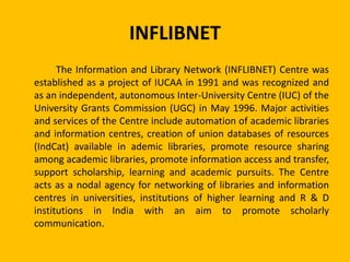 Inflibnet | PPTX