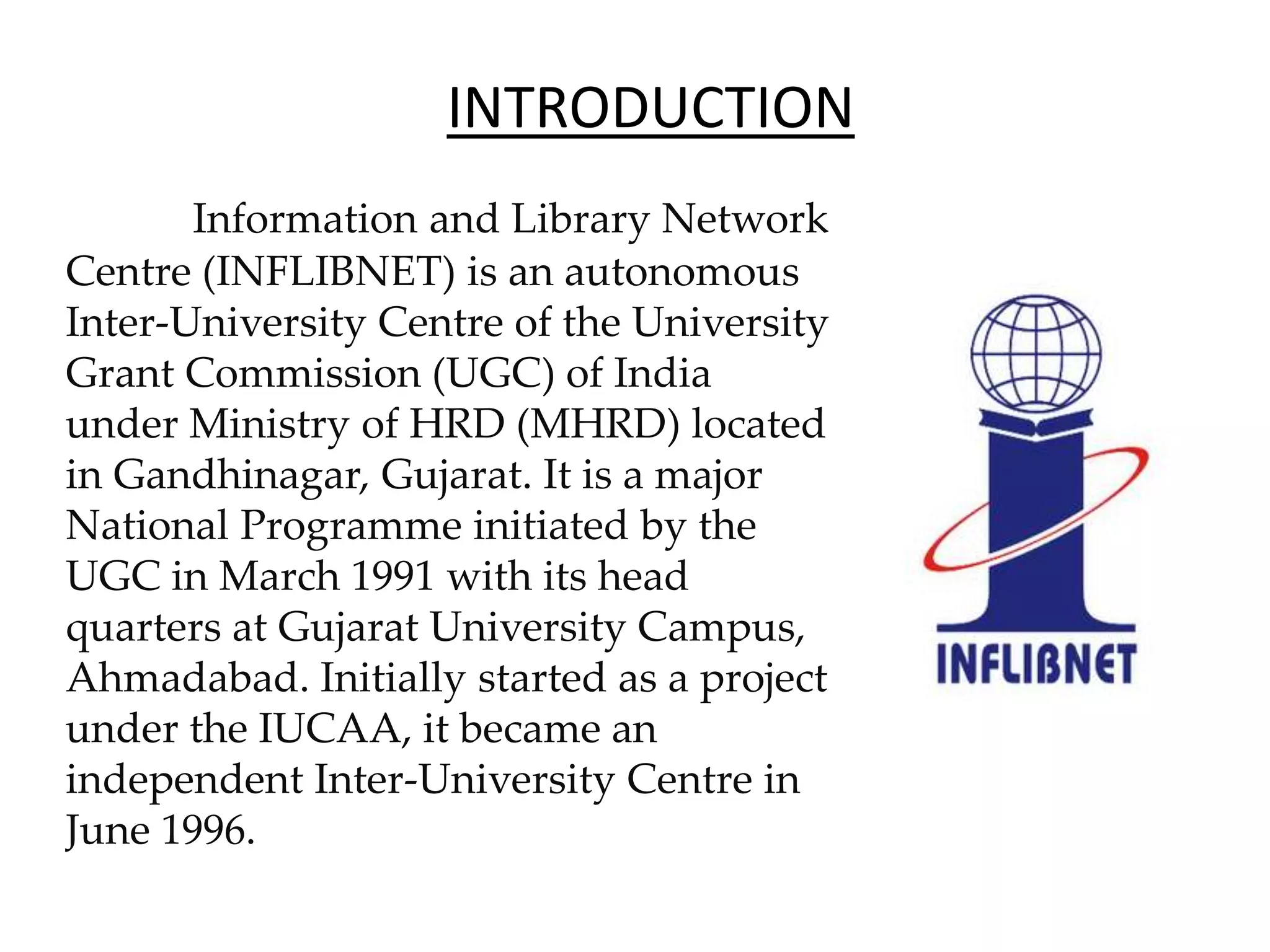 Inflibnet (english) Channu | PPTX