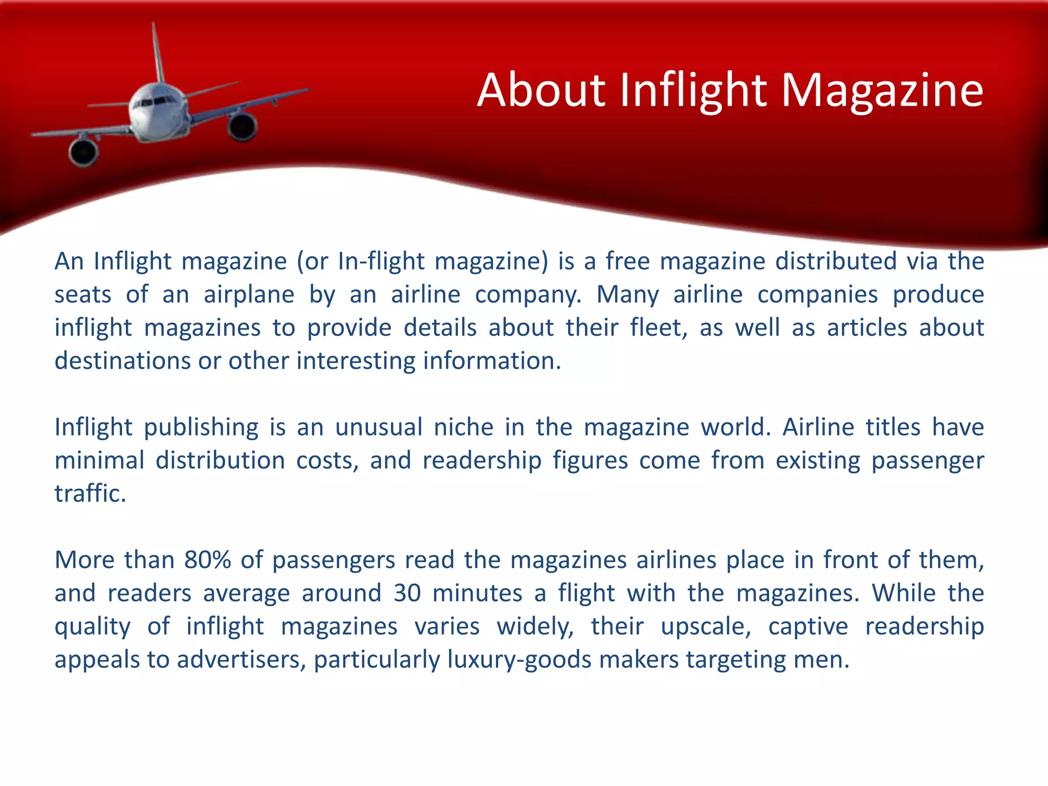 Inflight Magazines Advertising | PPT