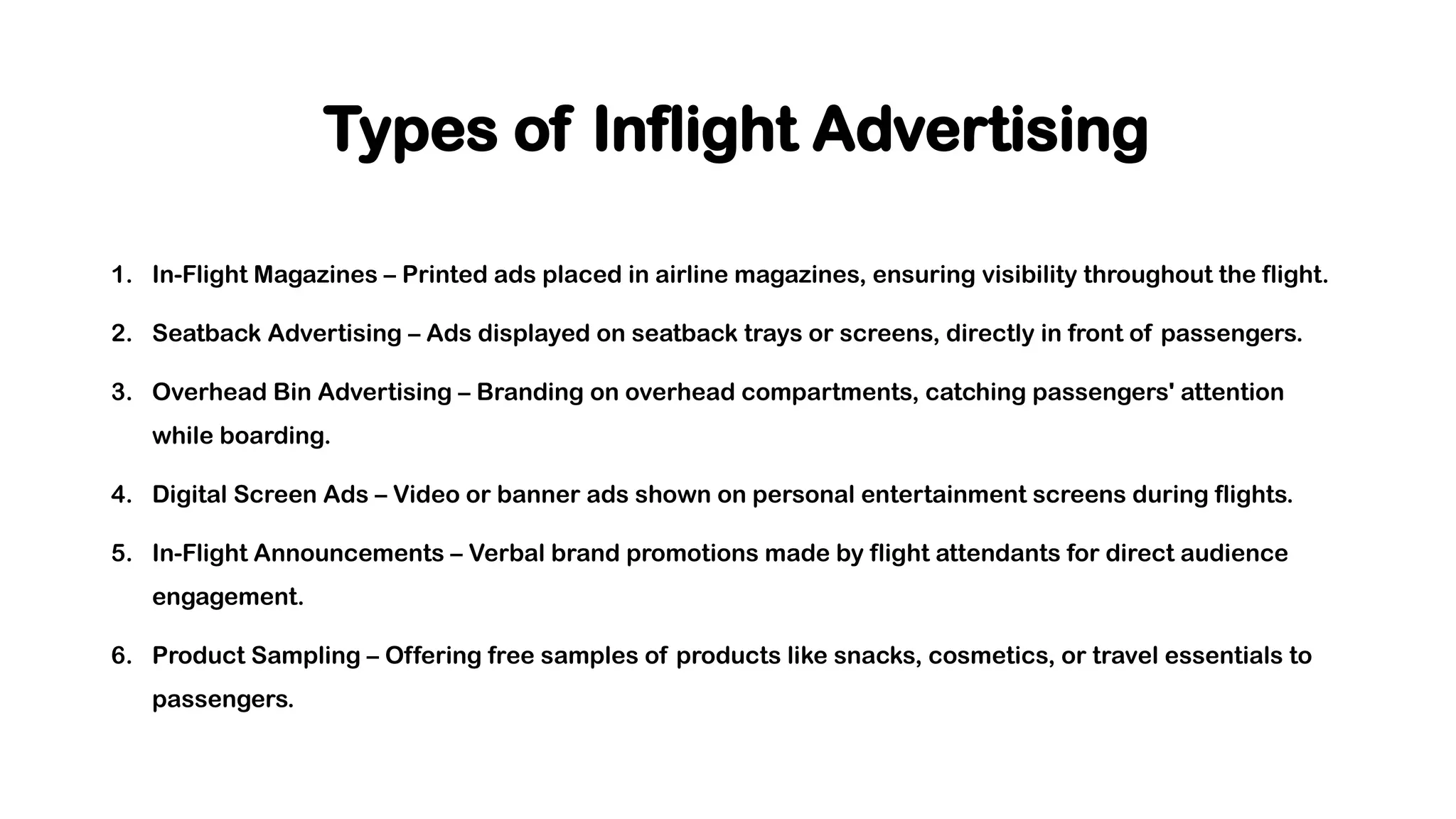 Inflight Advertising | Excellent Publicity | PPT