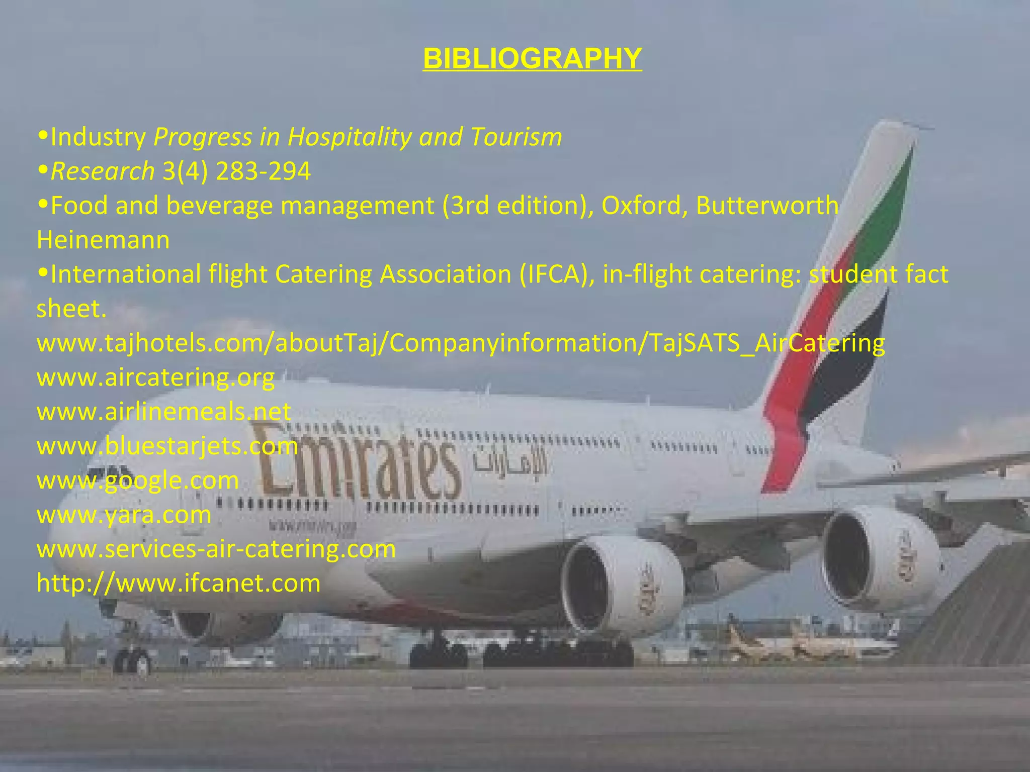 Inflight catering ppt final | PPT