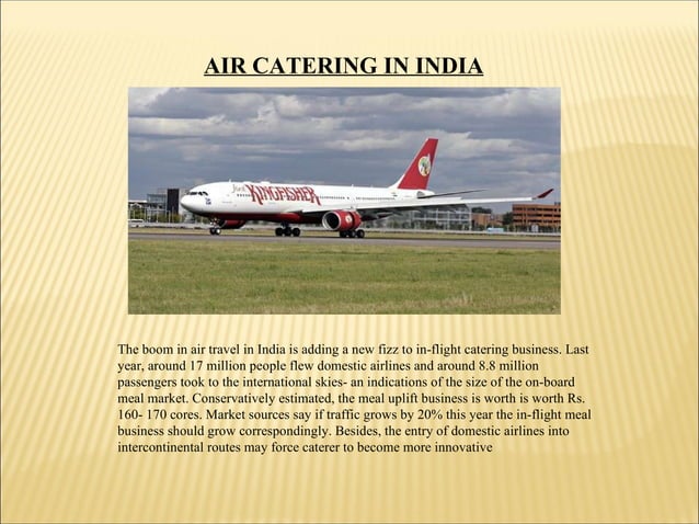 Inflight catering ppt final | PPT | Air Travel | Travel Type