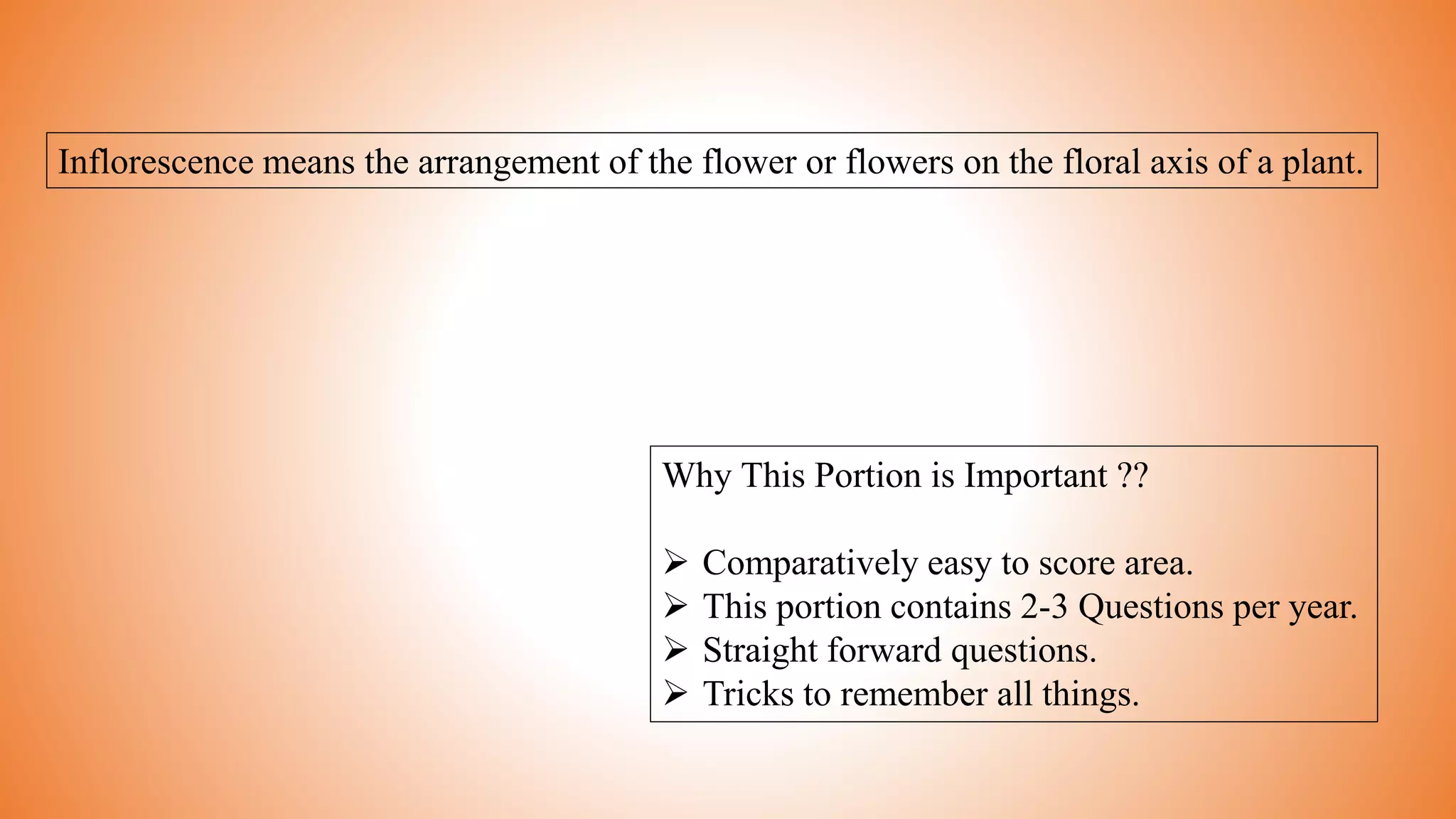 Inflorescence Types Cymose And Racemose Types Examples With Diagrams Pptx