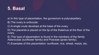 Botany: Inflorescence , Placentation & Seed .pptx